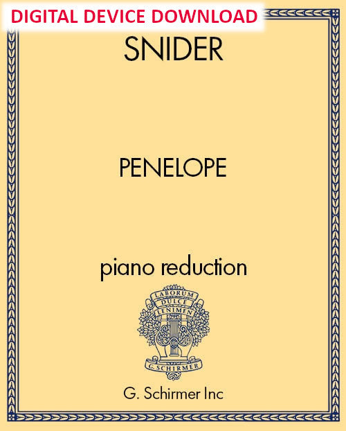 Penelope (vocal score) - Digital (Not Printable)