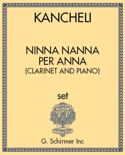 Ninna Nanna Per Anna (clarinet and piano)