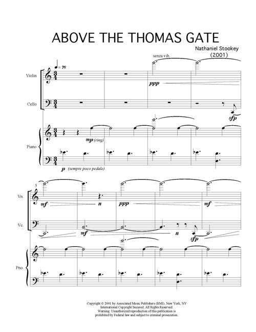 Above the Thomas Gate