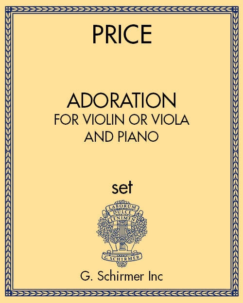 Adoration (for violin or viola and piano)