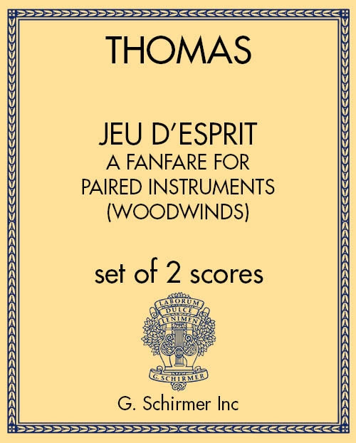 Jeu d'esprit, a fanfare for paired instruments (woodwinds)